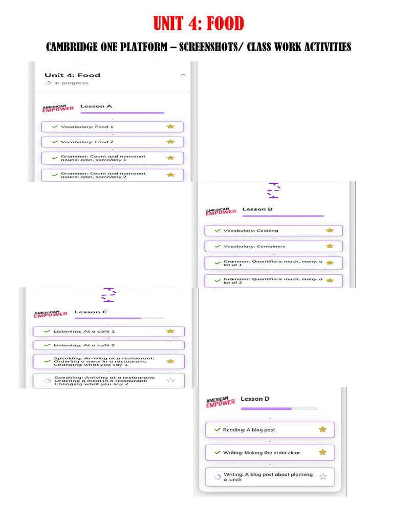 Unit 4 Self-Evaluation. | PDF