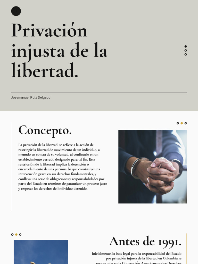 Privación Injusta de La Libertad | PDF | Convenio europeo de derechos ...
