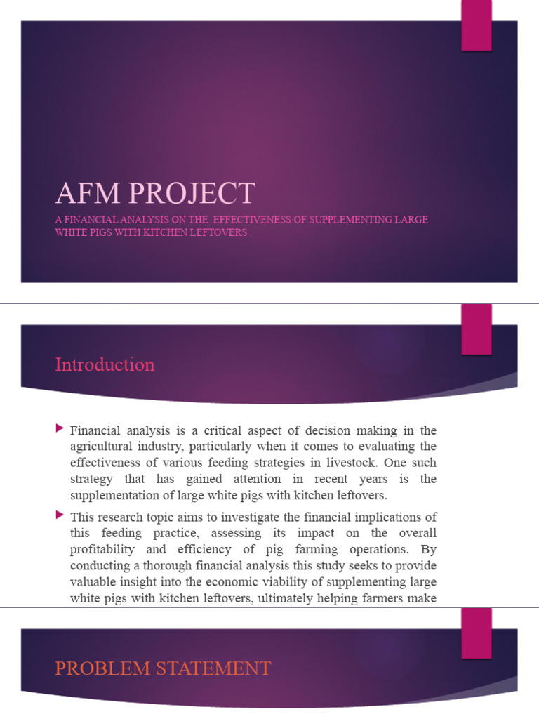 Afm Project Power Point | PDF | Dietary Supplements | Agriculture