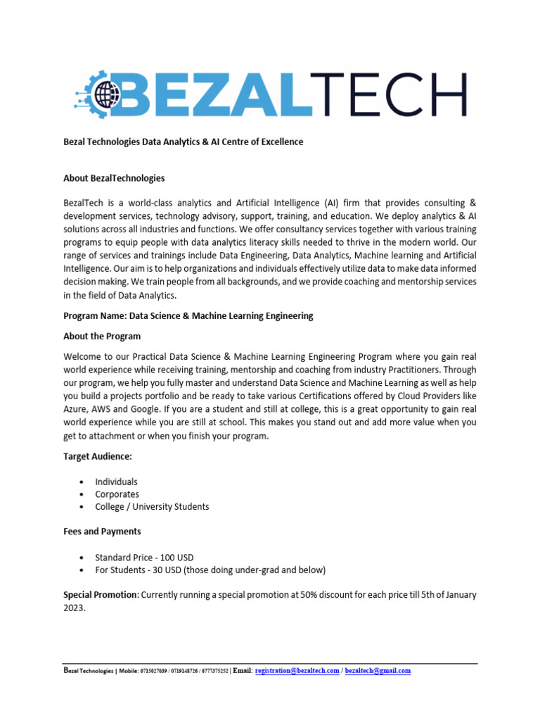 Training - Practical Data Science & Machine Learning Engineering | PDF | Machine Learning ...