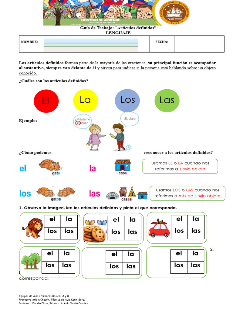 Artículos Definidos: Guía Práctica | PDF | Lingüística