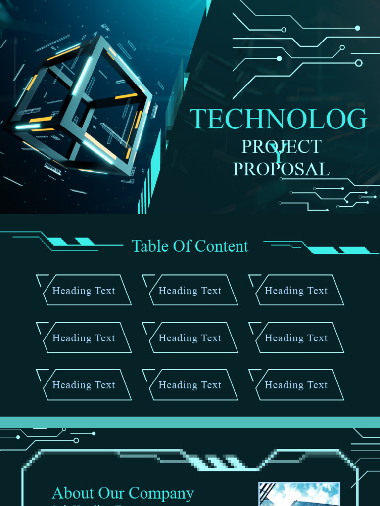 Light Blue Futuristic Technology Project Proposal Presentation | PDF ...