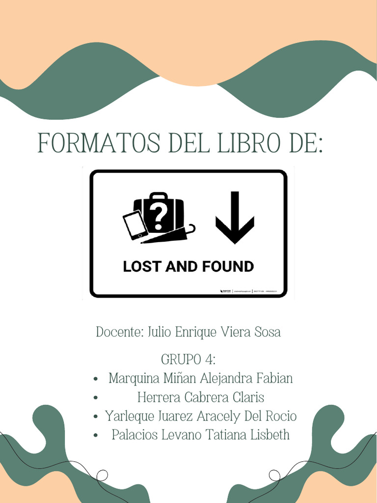 Formatos Del Libro de Lost and Found | PDF