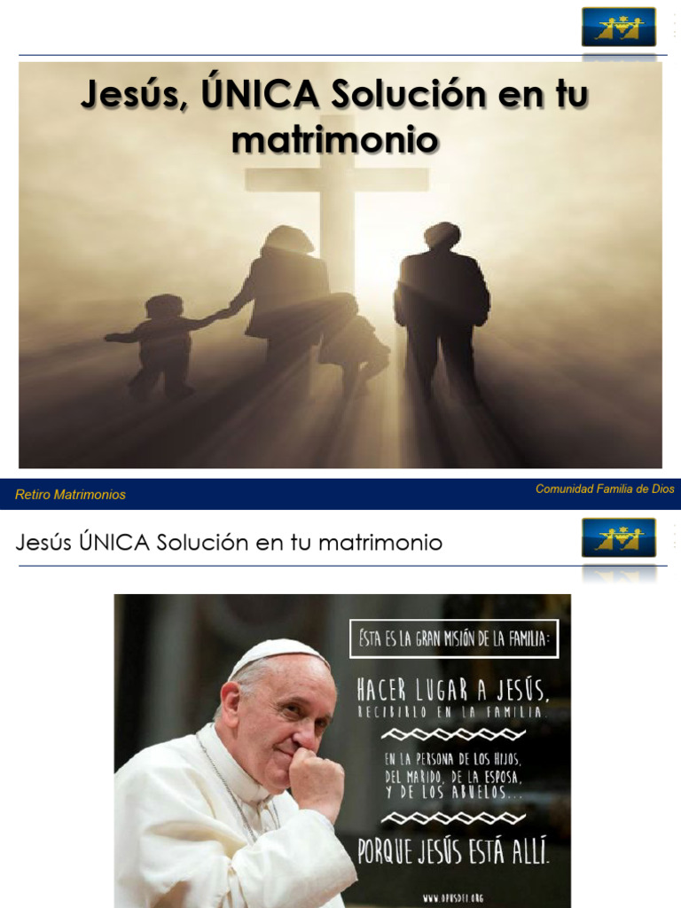 Jesus UNICA Solucion en Tu Matrimonio-1 | PDF | Jesús | Creencia y doctrina cristiana