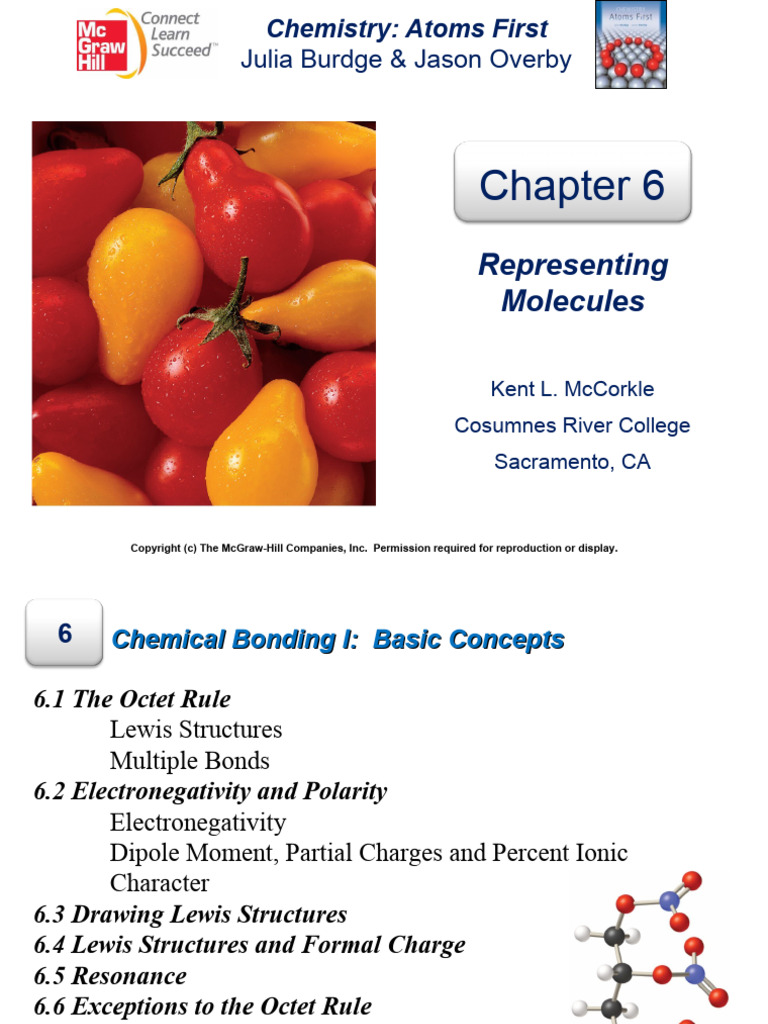 Representing Molecules | PDF | Chemical Bond | Covalent Bond