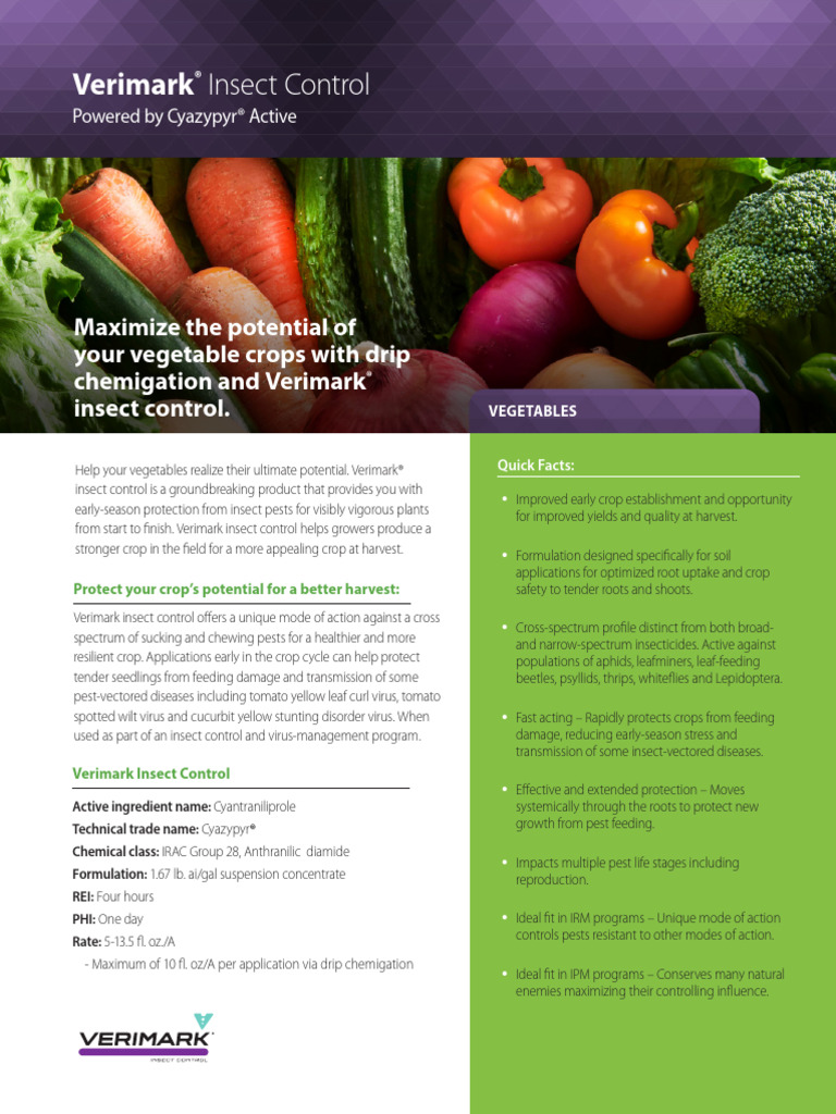 20-FMC-1083 VerimarkDripIrrigationFactSheet 052120 VF LoRes Ref | PDF | Pest Control | Pest ...