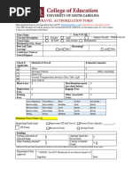Travel Order Form Template | PDF | Finance & Money Management