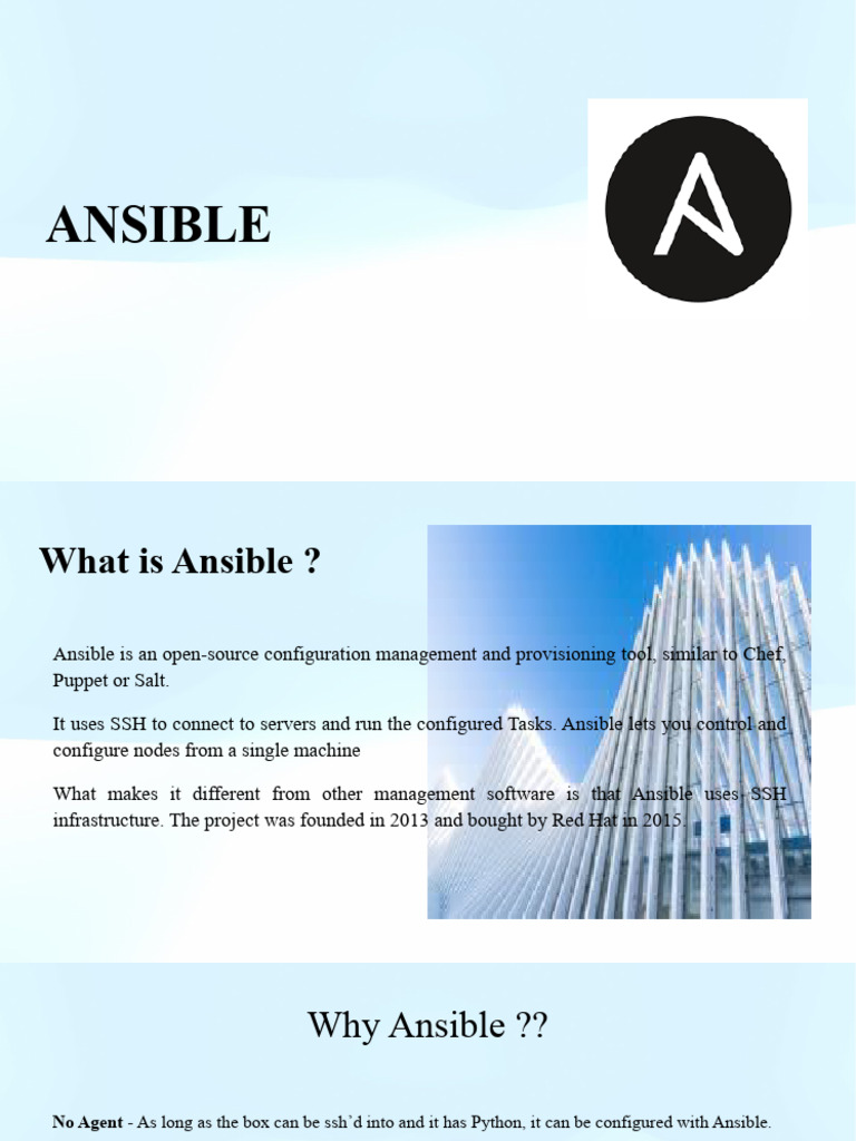 Introduction to Ansible Automation | PDF | Computing | Software Engineering
