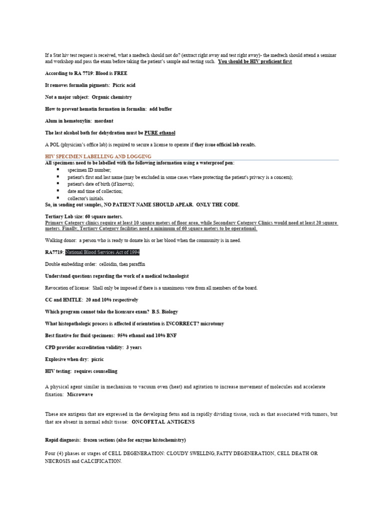 For Students Htmle GFC 2023 | PDF | Staining | Fixation (Histology)