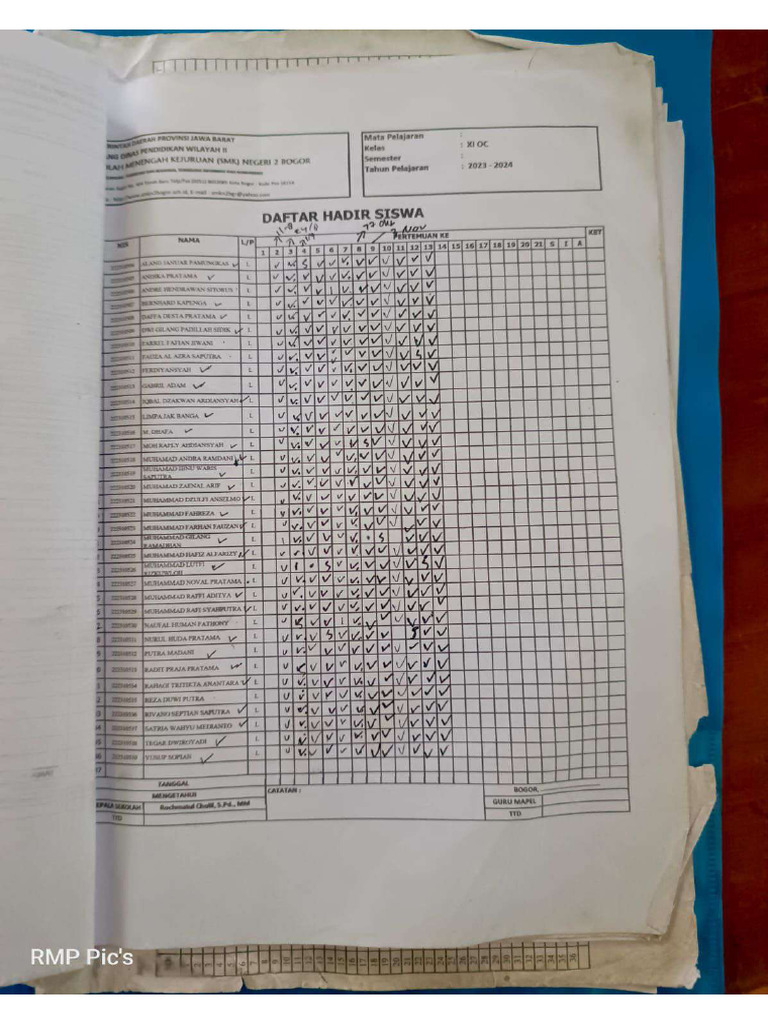 Absen Siswa TKR 1 | PDF
