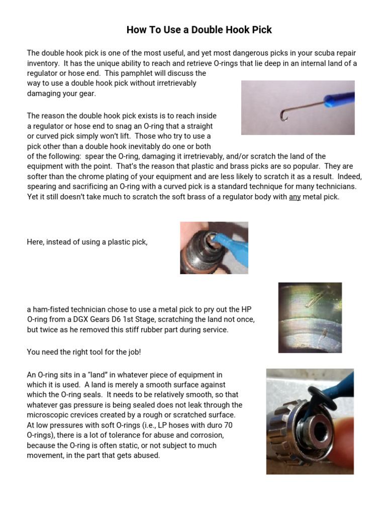 How To Use A Double Hook Pick | PDF