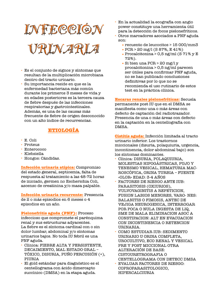 Infección Urinária - Pediatria | PDF | Infección del tracto urinario ...