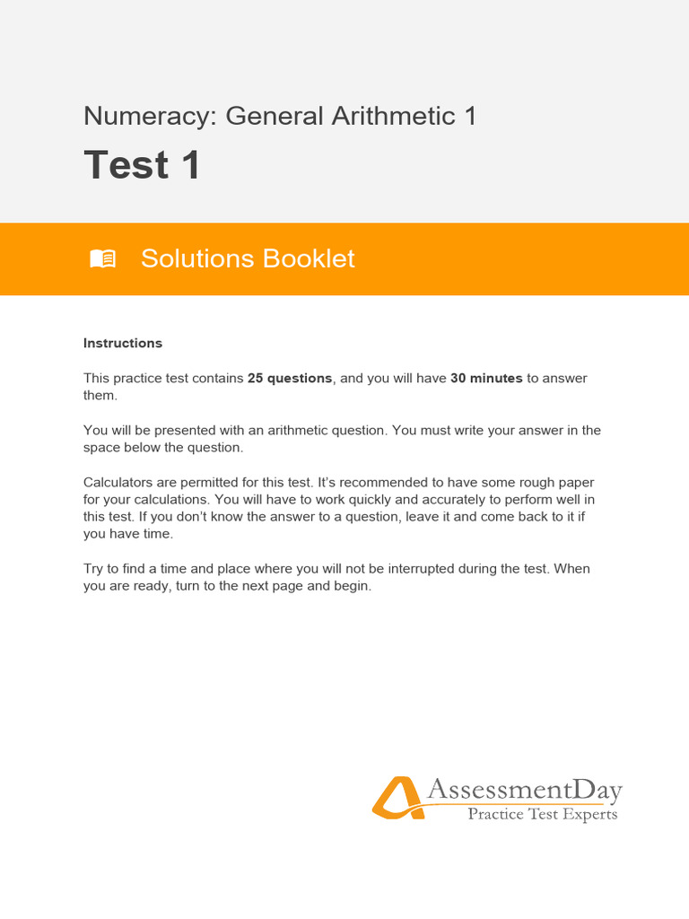 NHS HCA Numerical 1 Solutions | PDF | Percentage | Length