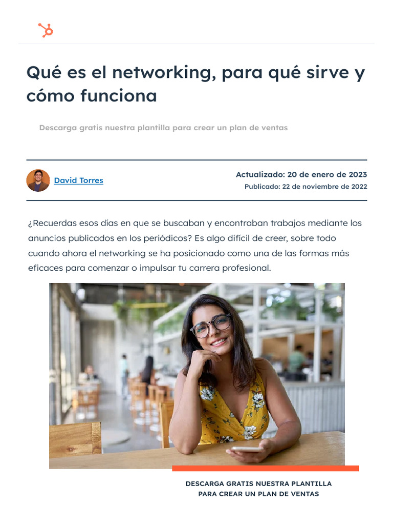 Qué Es El Networking, para Qué Sirve y Cómo Funciona | PDF ...
