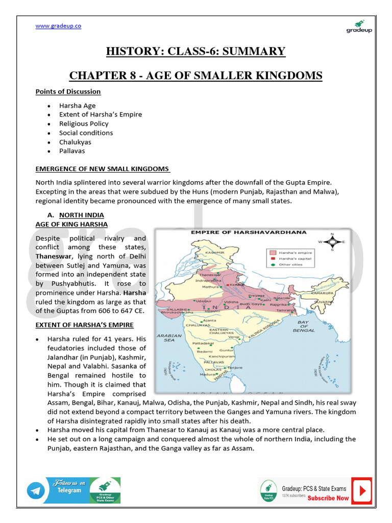 History Class6 Chap8 English 67 | PDF | South Asia | Asia