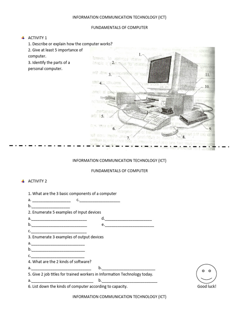 Information Communication Technology-Activity | PDF | Information ...
