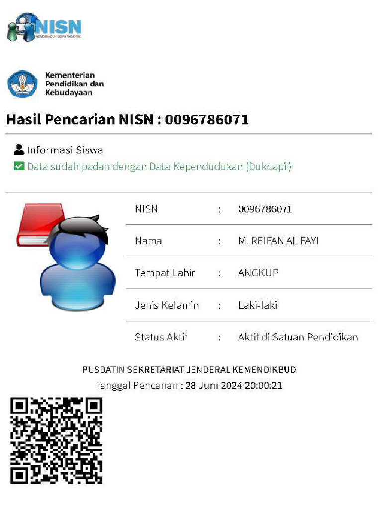 Nisn Reifan Al Fayi2 | PDF