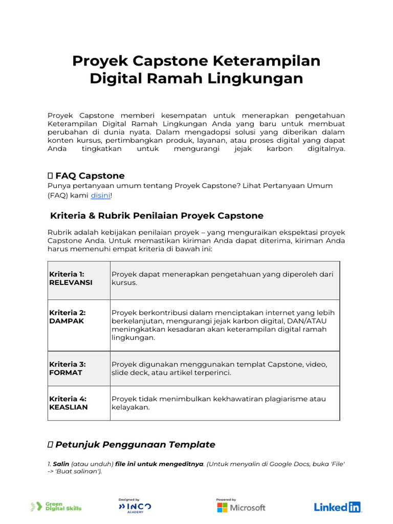 (INDONESIAN) GDS 2.0 2024 Capstone Template | PDF
