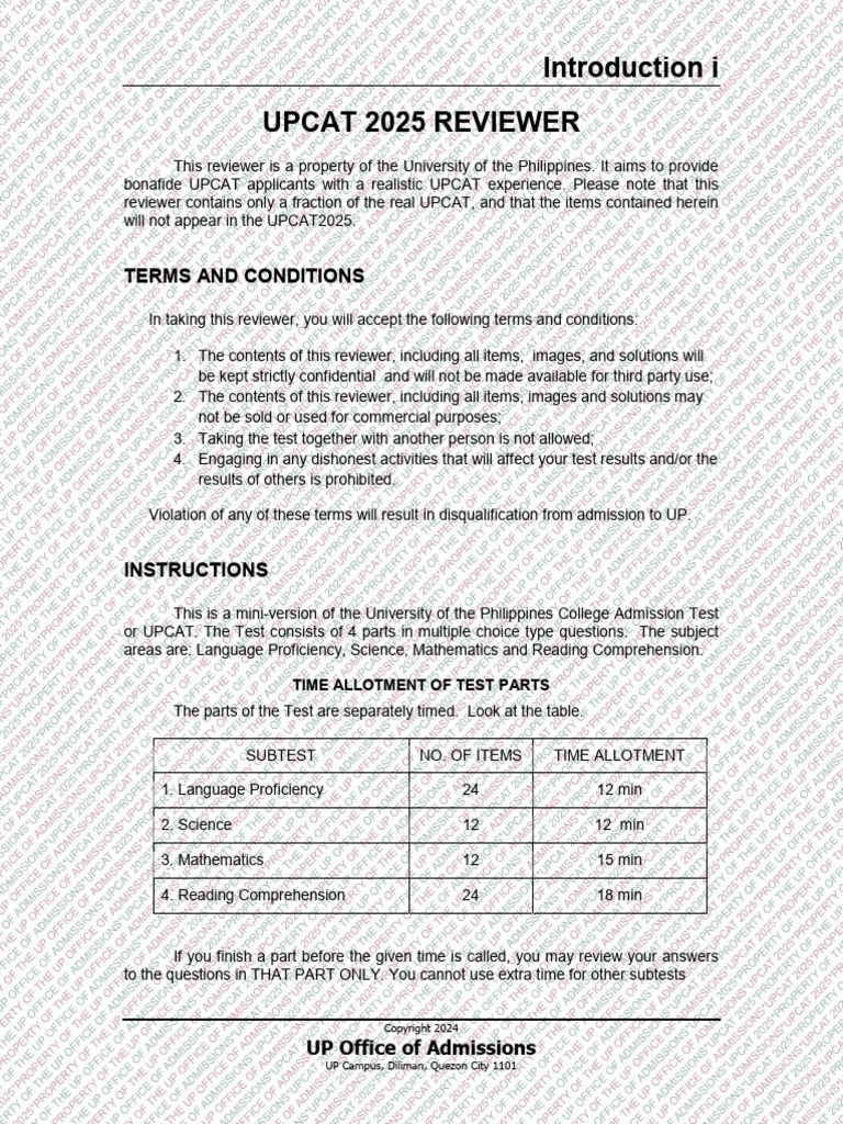 Upcat 2025 Reviewer 1259594891 | PDF | Rain | Bacteria