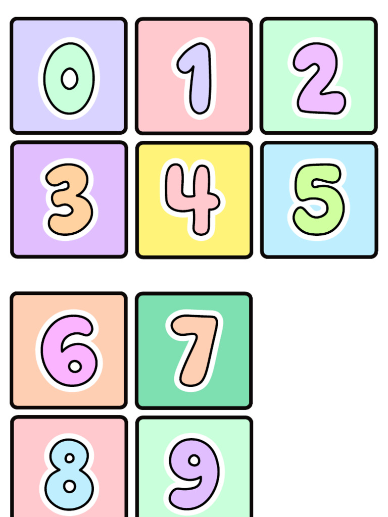 Numbers Pastel | PDF