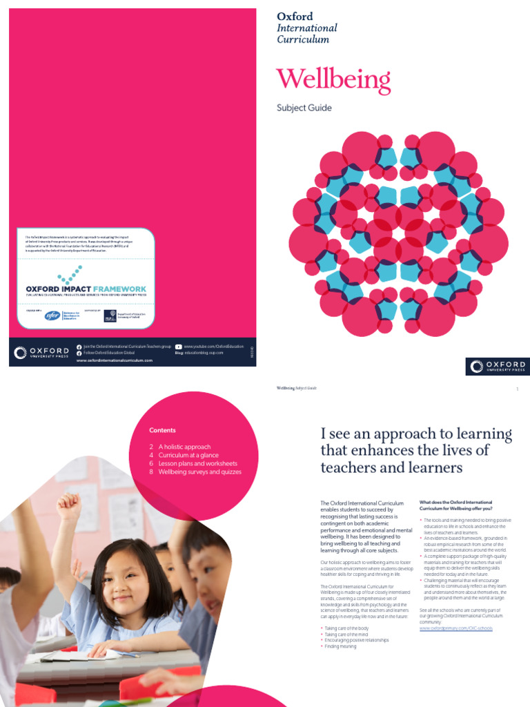 OUP OIC Wellbeing Subject Guide | PDF | Curriculum | Well Being