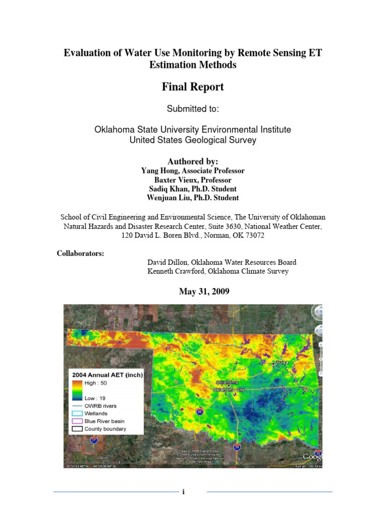Evaluation of Water Use Monitoring by OKSTU | PDF | Water Resources | Water