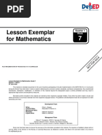 Q1 - LE - Mathematics 7 - Lesson 1 - Week 1 | PDF