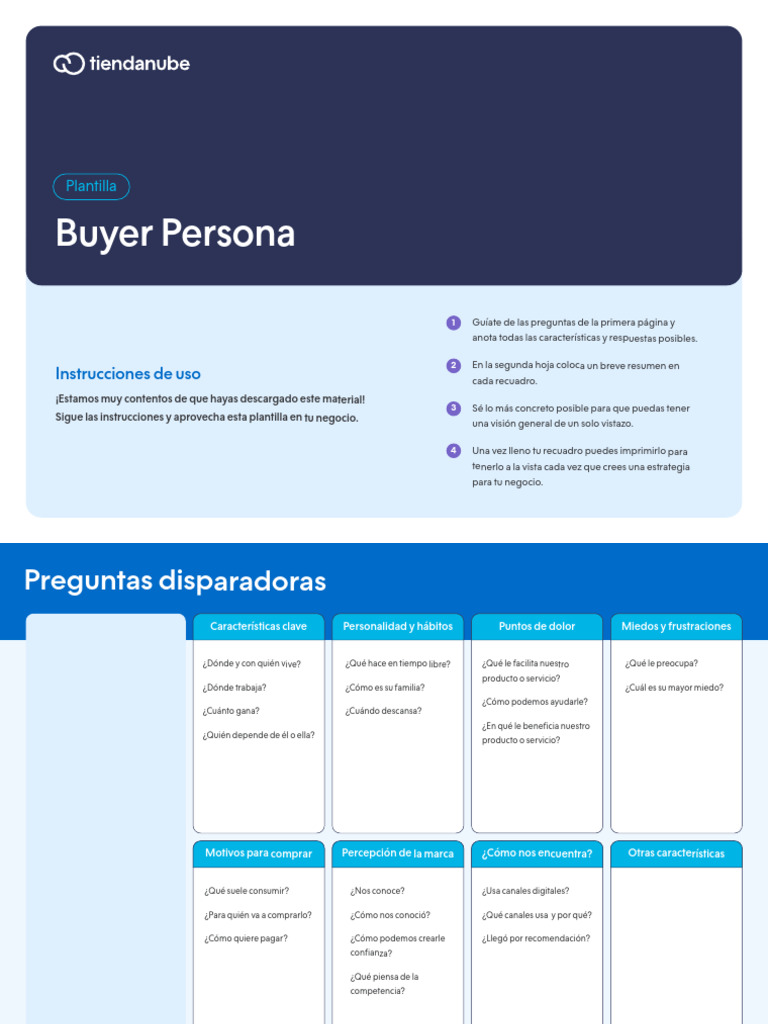 Plantilla para Definir Buyer Persona | PDF