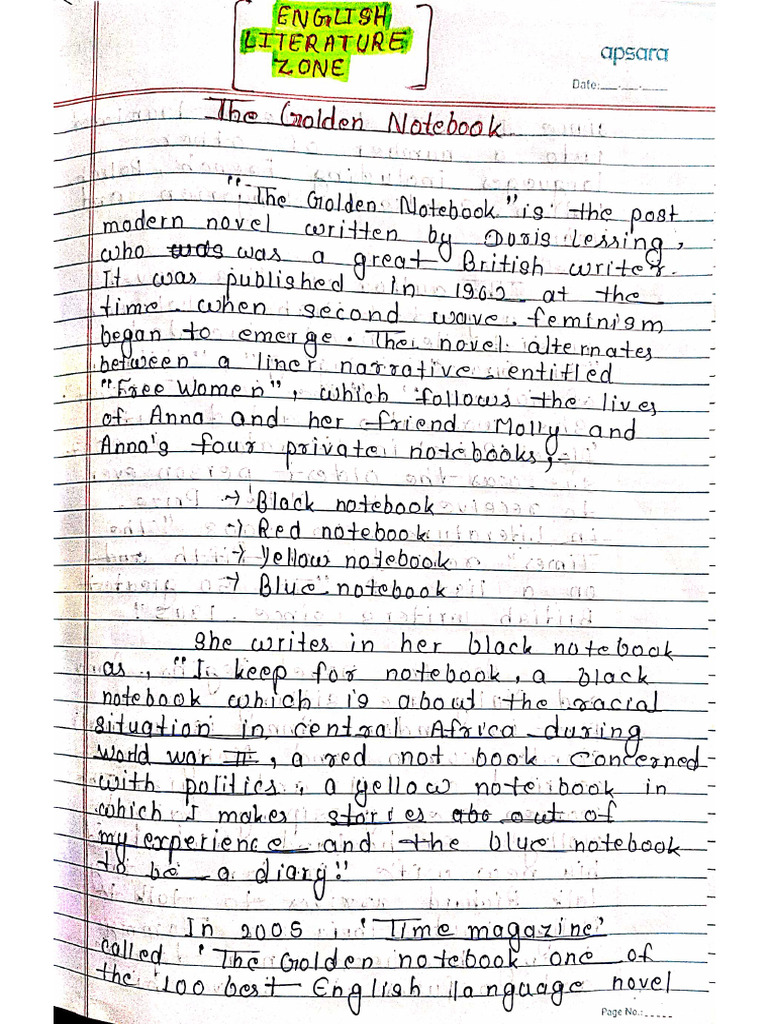 The Golden Notebook | PDF