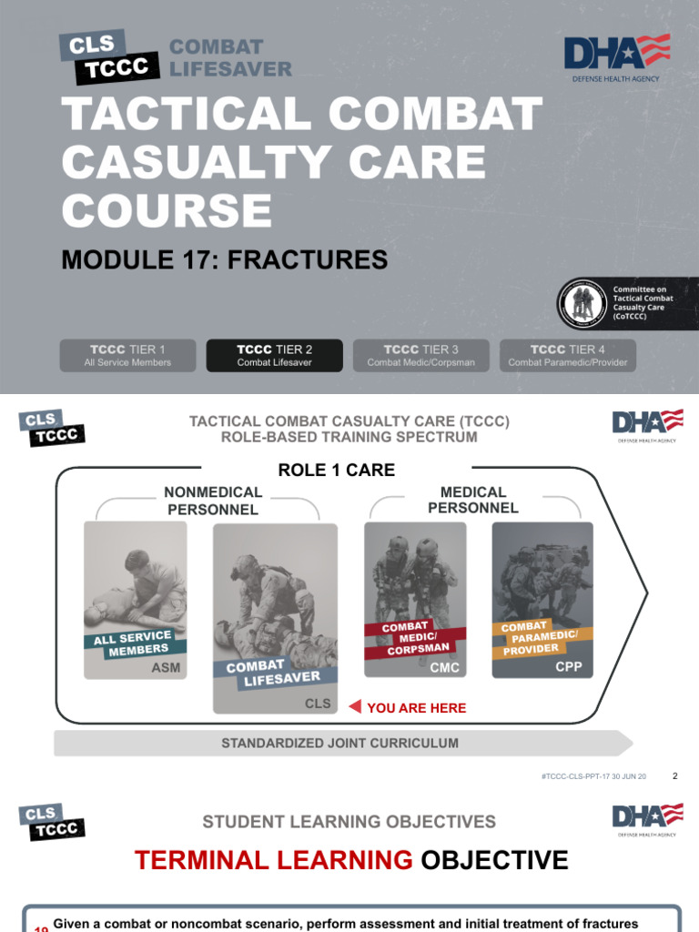TCCC Guidelines for Fracture Management | PDF | Diseases And Disorders ...