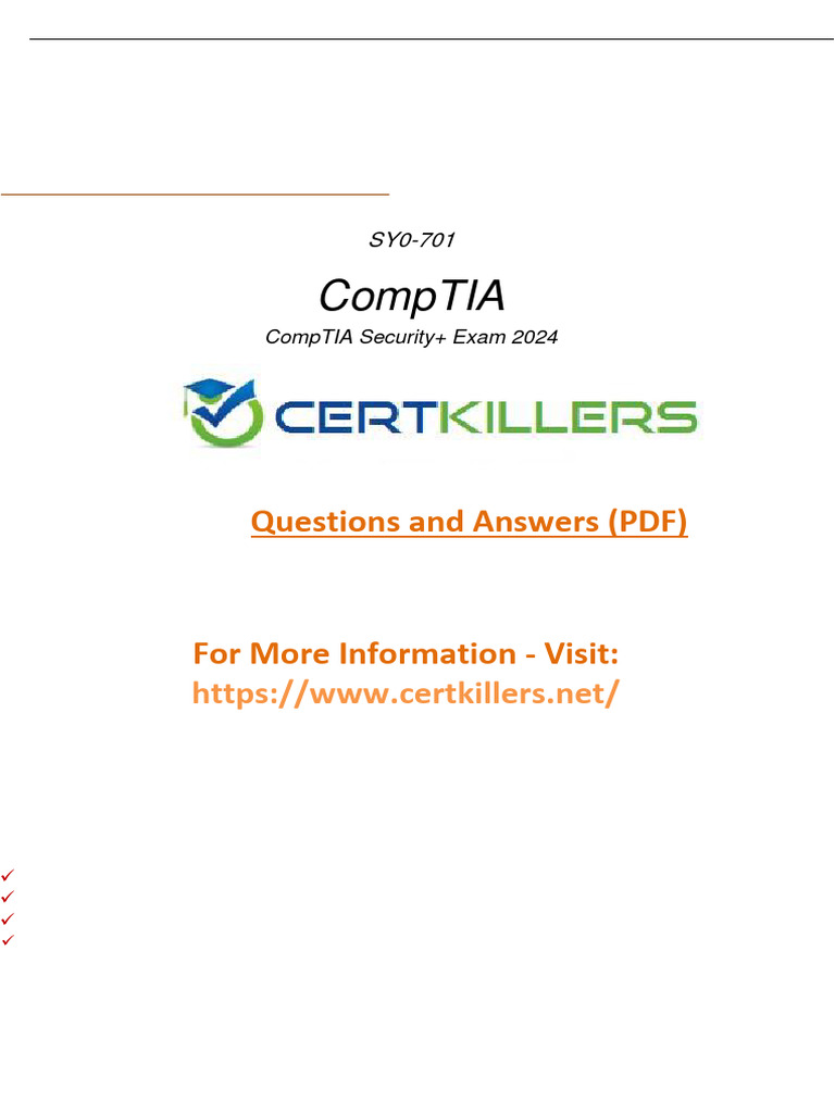 Security+ Exam Questions Overview | PDF | Security | Computer Security