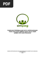 Petunjuk Penggunaan Simpeg (Grebeg Simpeg) 2025 | PDF