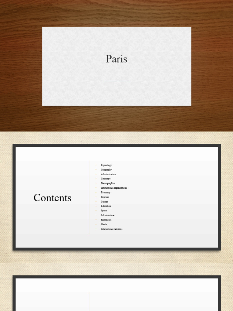Comprehensive Guide to Paris | PDF