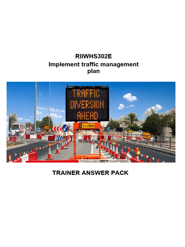 Traffic Management Plan Implementation Guide | PDF | Traffic | Road