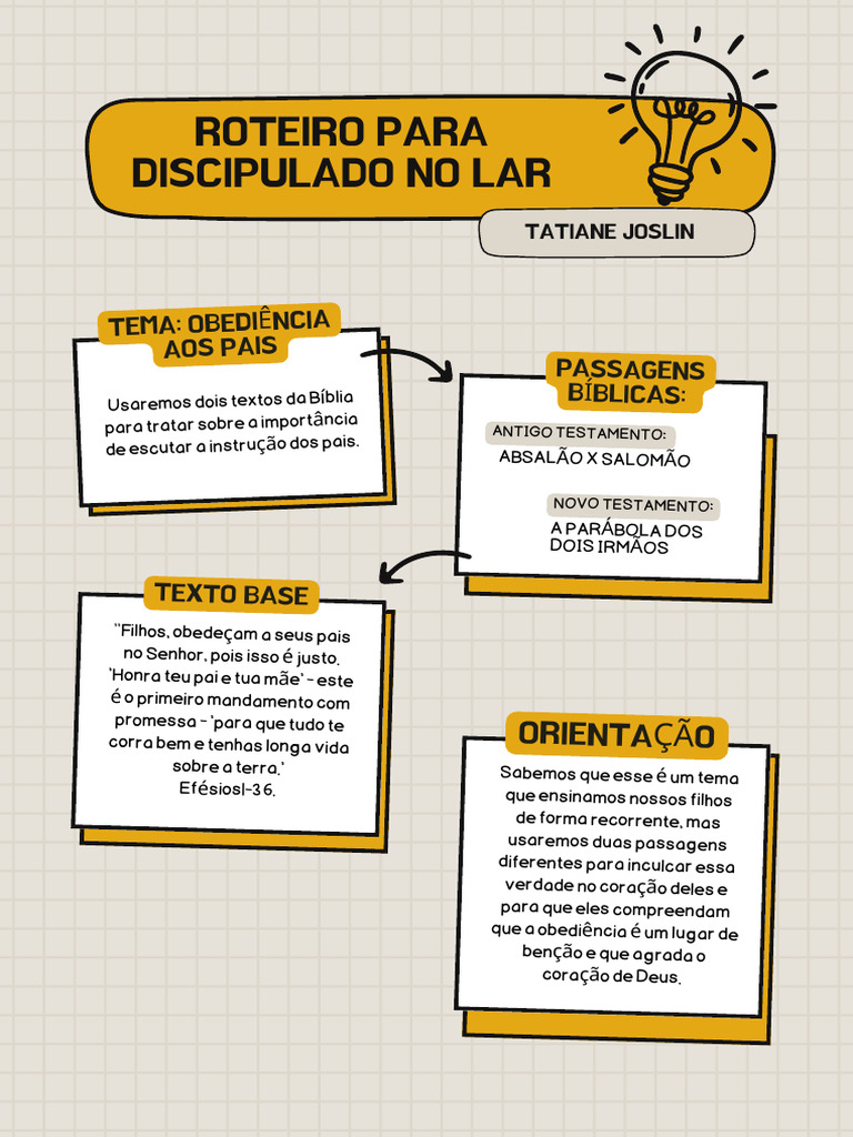 Roteiro Discipulado Do Lar | PDF | Salomão | Davi