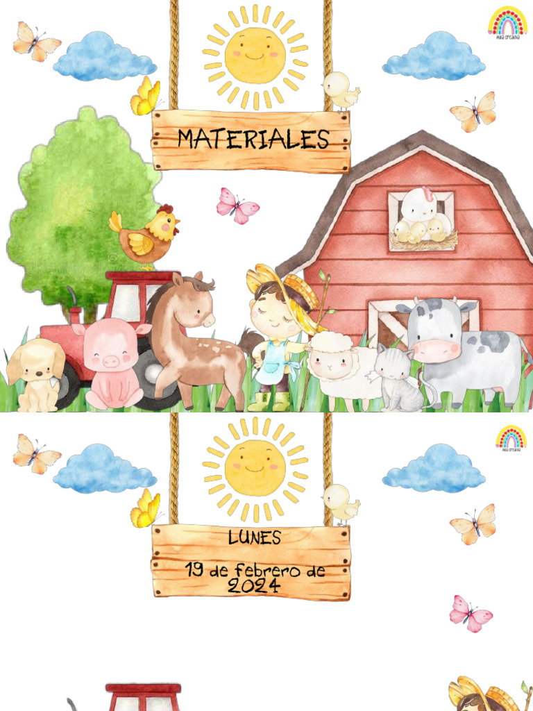 Materiales Proyecto La Granja | PDF | Pollo | Ganado
