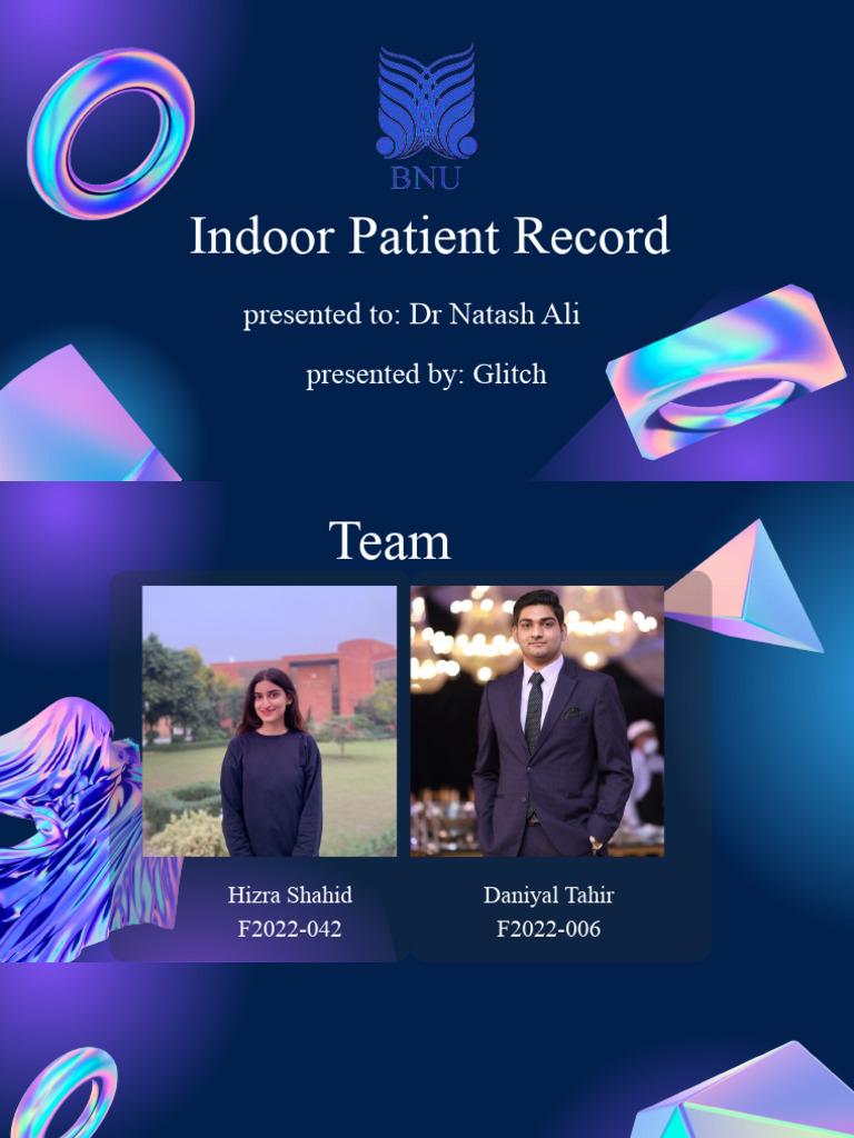 Database Indoor Patient Record | PDF | Medical Prescription | Hospital