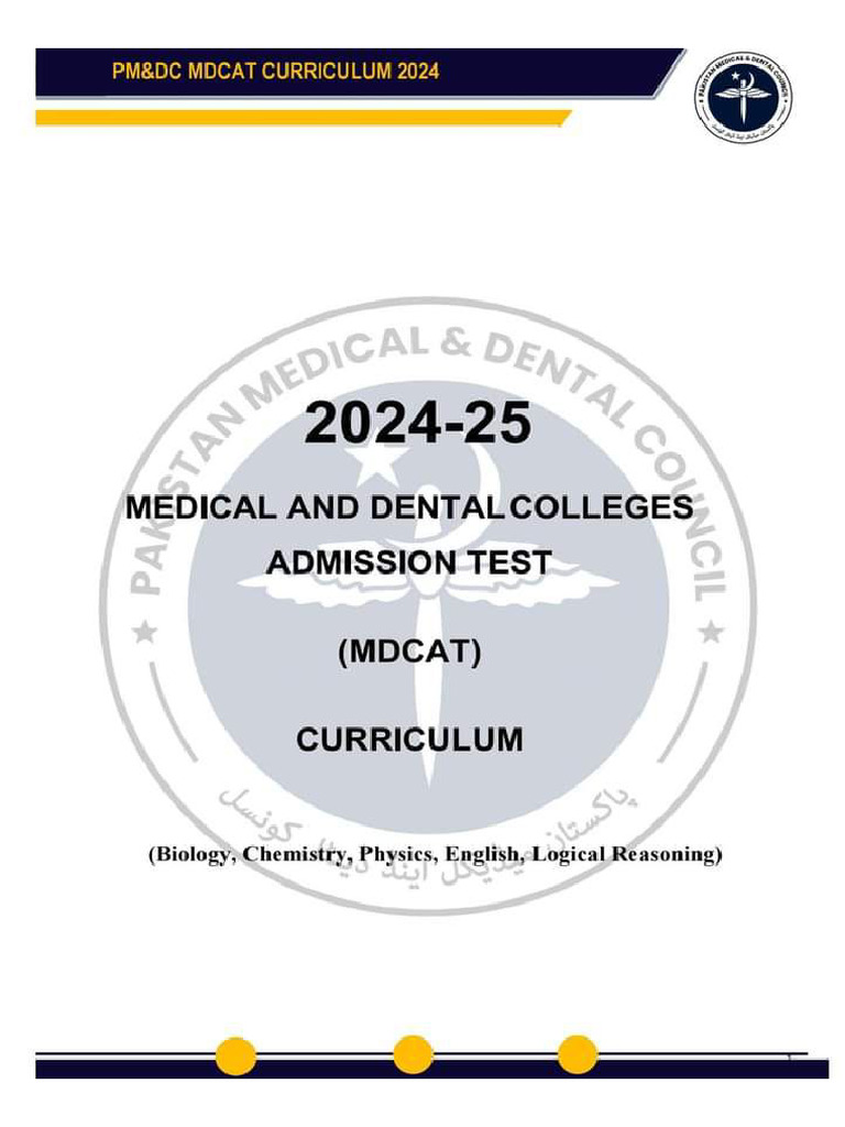 MDCAT Curriculum (2024) | PDF