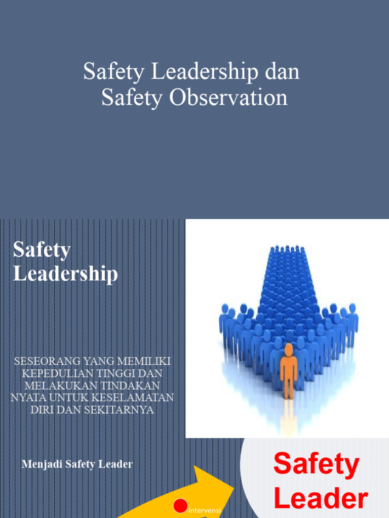 Safety Leadership, Safety Observation | PDF