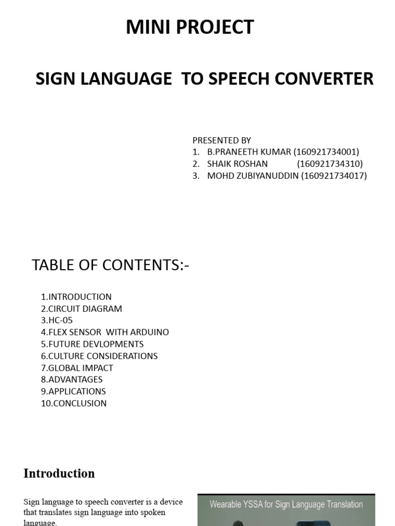 Arduino | PDF | Sign Language | Language Interpretation