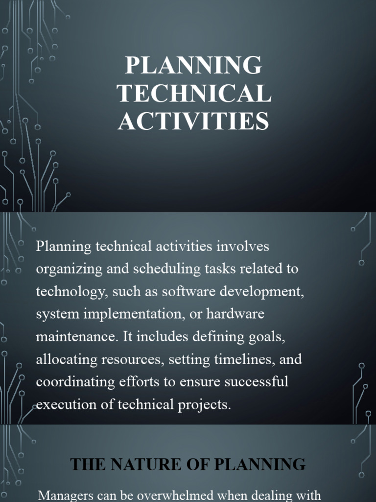 Effective Technical Planning Strategies | PDF | Strategic Planning ...