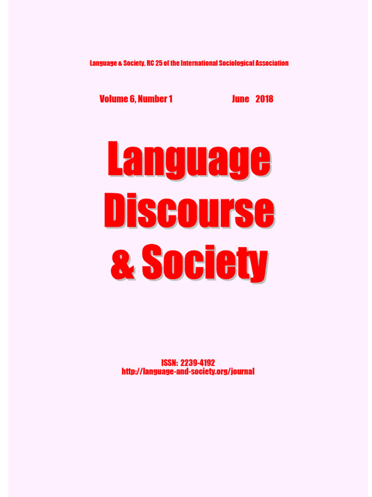 Language Discourse Society - 6-1 | PDF | Refugee | Human Migration