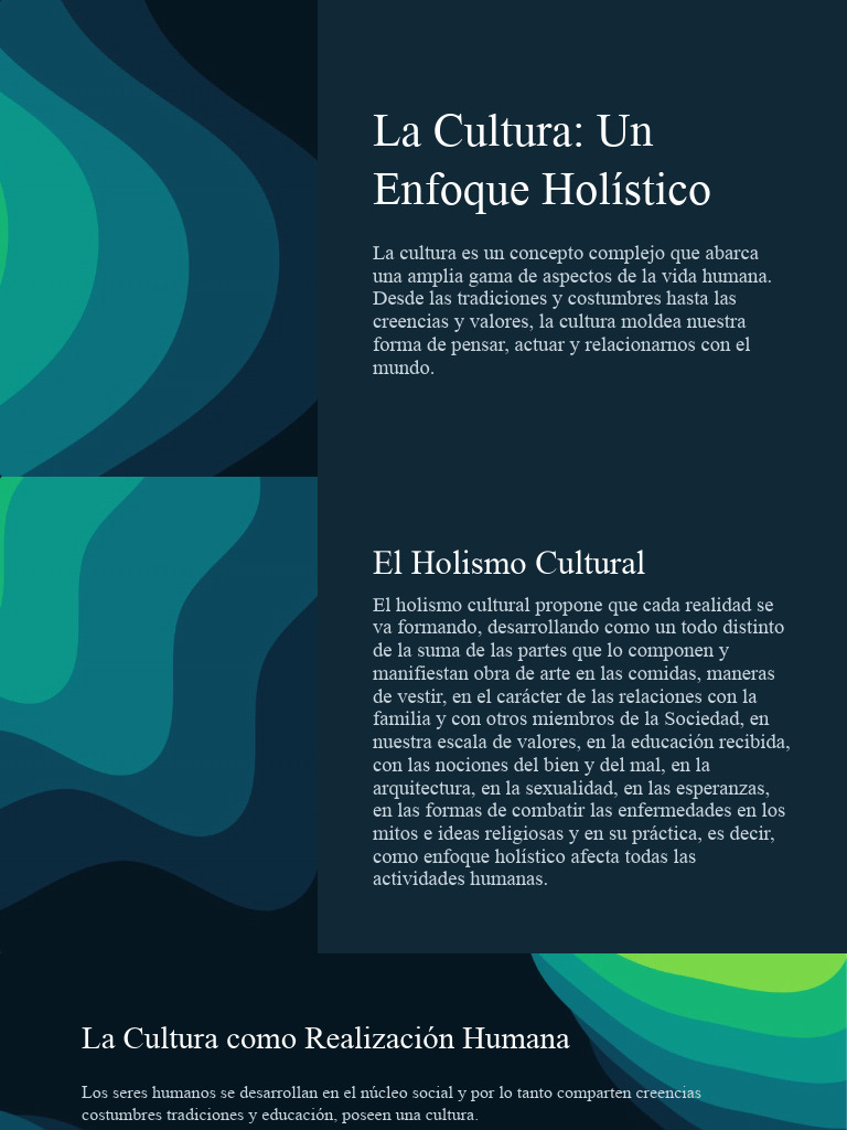 La Cultura Un Enfoque Holistico | PDF | Holismo | Tradiciones