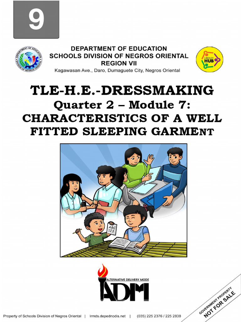 Dressmaking 9 - Q2 - Module-7 | PDF | Clothing | Learning