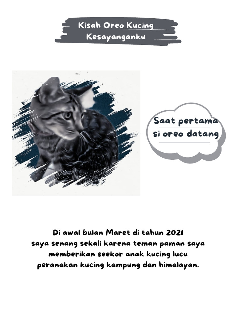 Kisah Oreo Kucing Kesayanganku - 20240730 - 221517 - 0000 | PDF