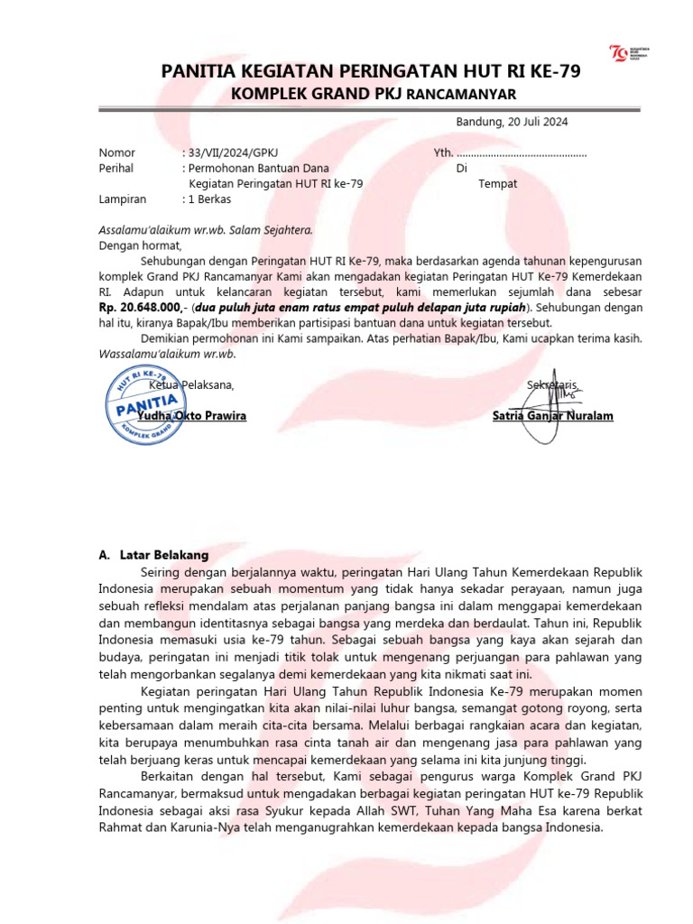 Proposal Agustusan-24 - New | PDF | Perjalanan