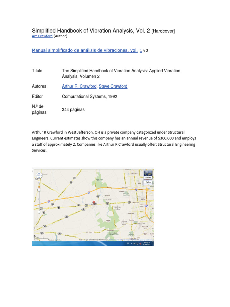 Simplified Handbook of Vibration Analysis Compress | PDF