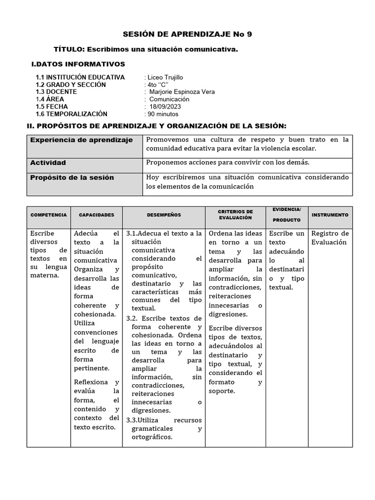 Sesion De Elementos De La Comunicacion Original 1 Pdf Comunicación Comunicación Humana