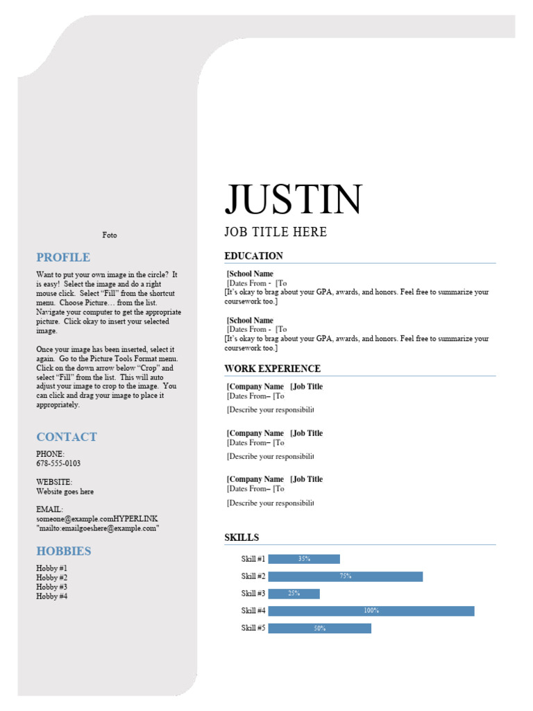 cv justin | PDF