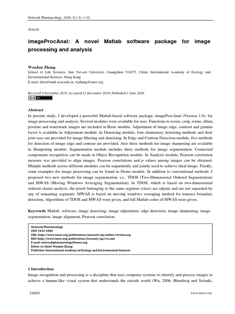 Matlab Software Package For Image Processing and Analysis | PDF ... Matlab Software Package For Image Processing and Analysis | PDF ...